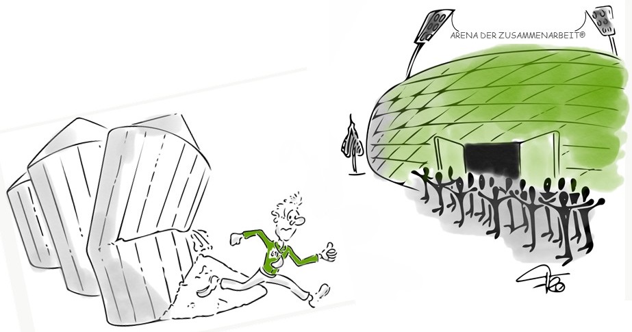 Silodenken im Unternehmen: Raus aus dem Silo - für Zusammenarbeit!